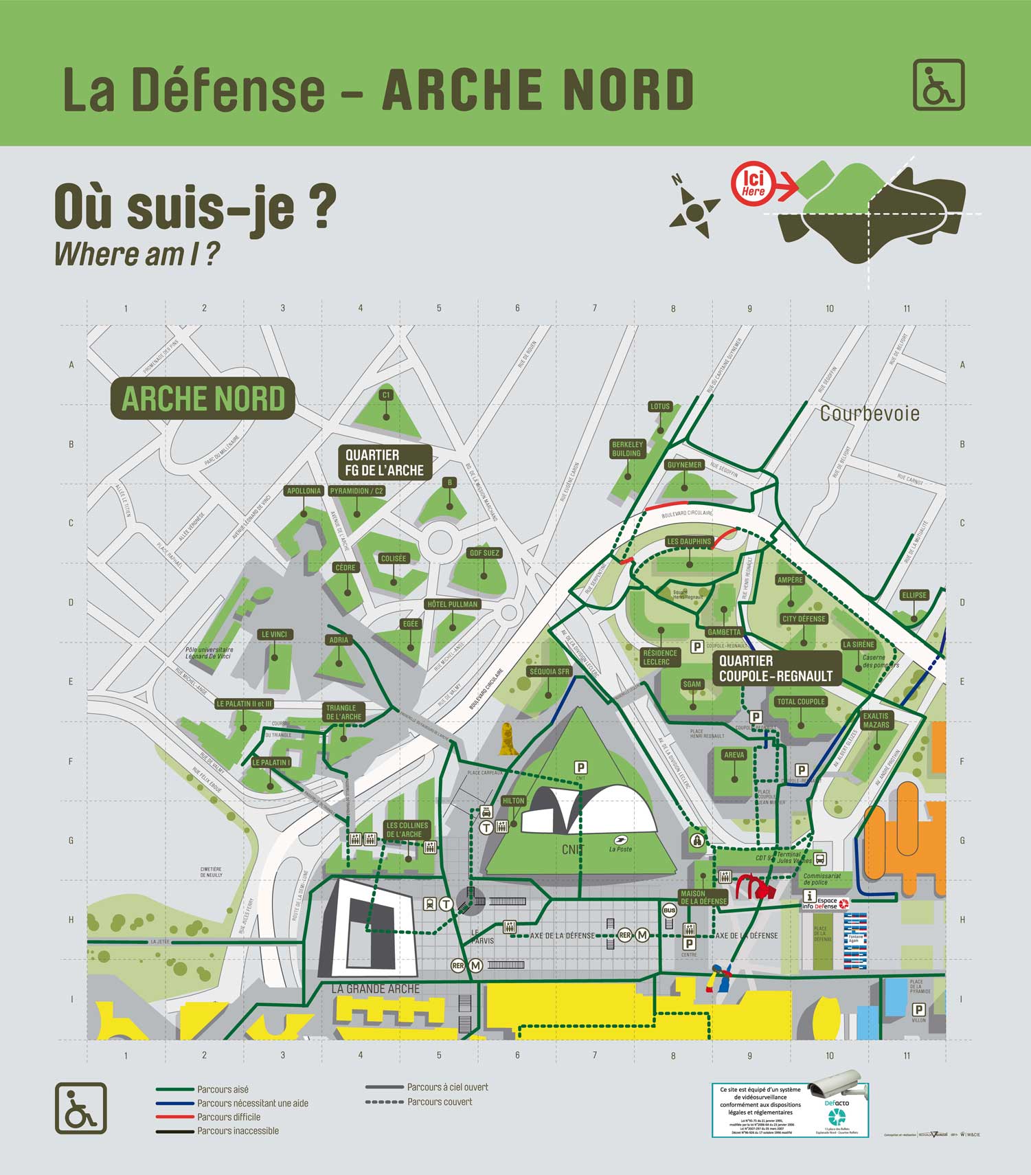 Plan de La Défense : Arche Nord